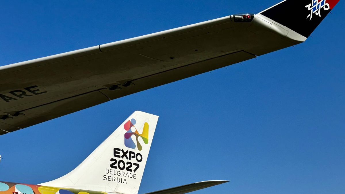 U Beograd stigao novi avion kompanije Air Serbia sa vizuelnim ...