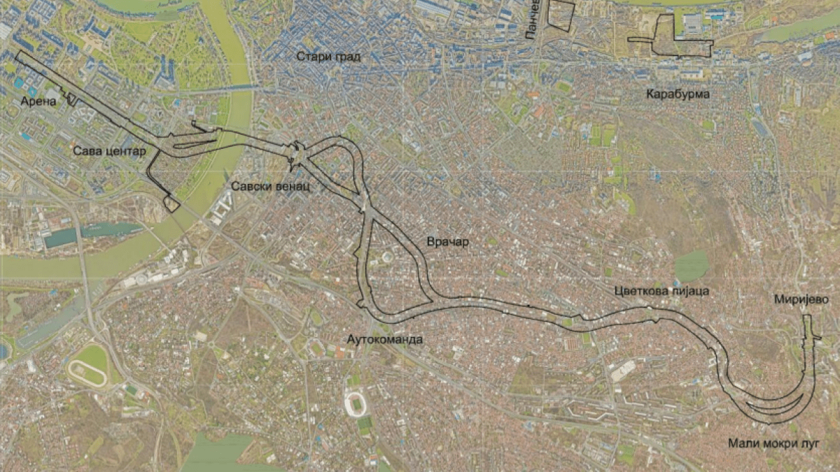 Druga etapa druge linije metroa od Arene do Mirijeva: Uz stanice ...